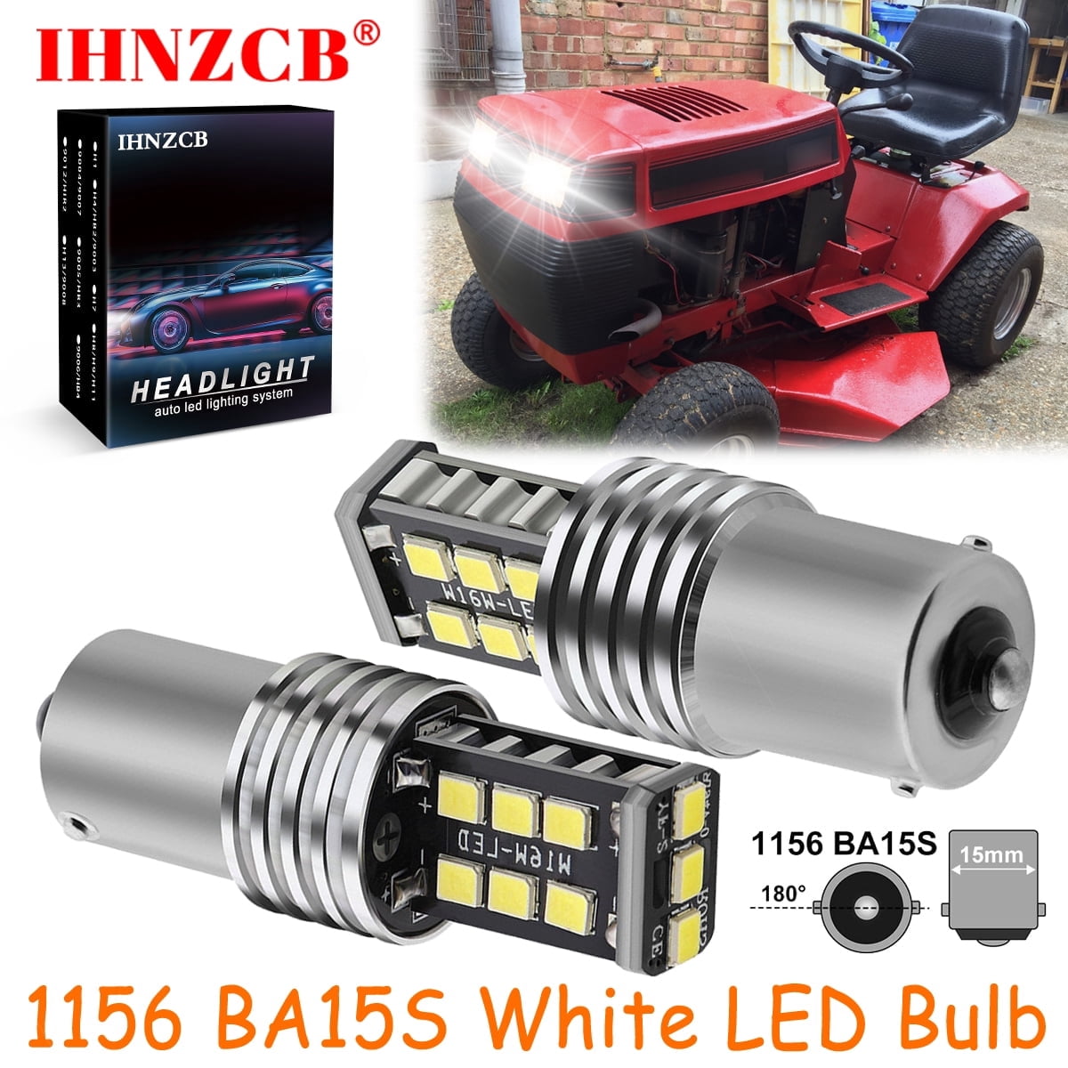 IHNZCB for Wheel Horse Work Toro Mower Tractor 12v 2x Super Brite Led ...