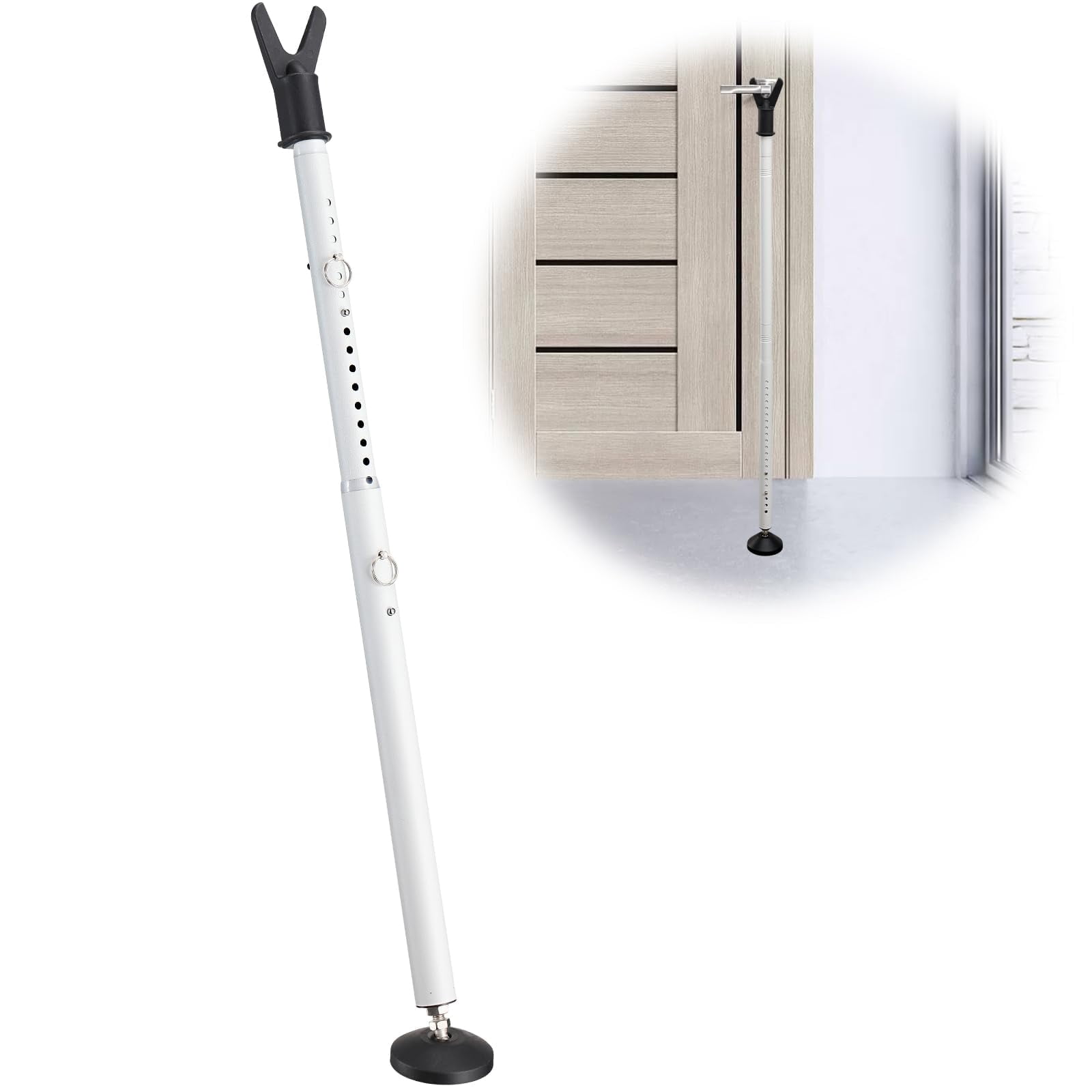 IHOMEPARK Door Security Bar, 1 1/8 inch Heavy Duty Bar Doorstopper ...