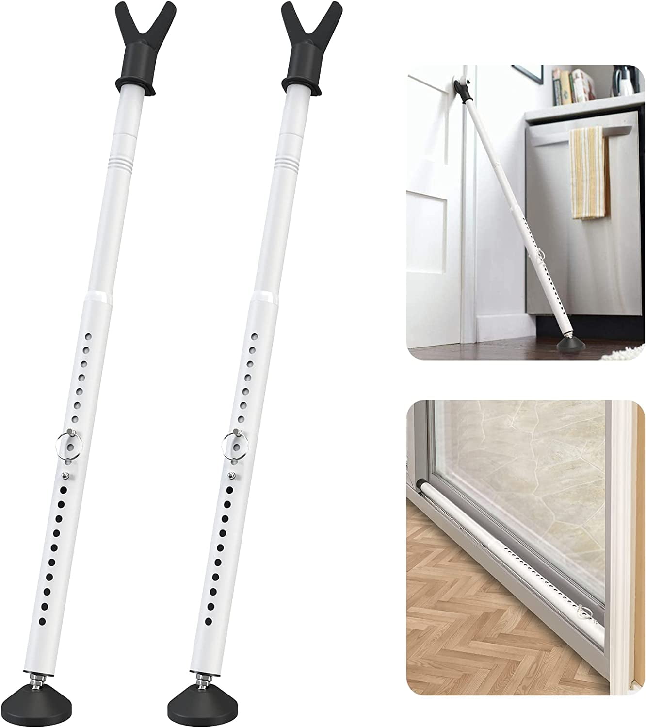 IHOMEPARK Patio Sliding Door Security Bar, 19-52 Inch, 2 Pack - Walmart.com