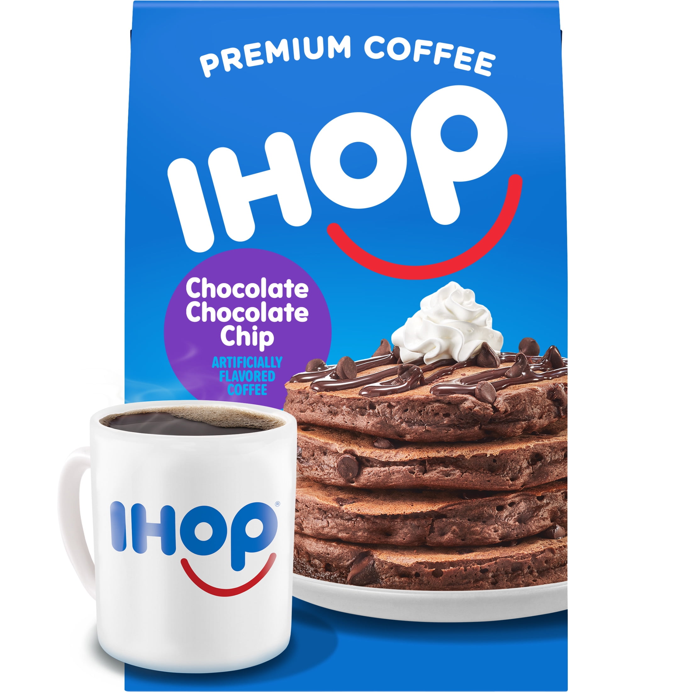 IHOP Chocolate Chocolate Chip Flavored Ground Coffee, 20 oz Bag ...
