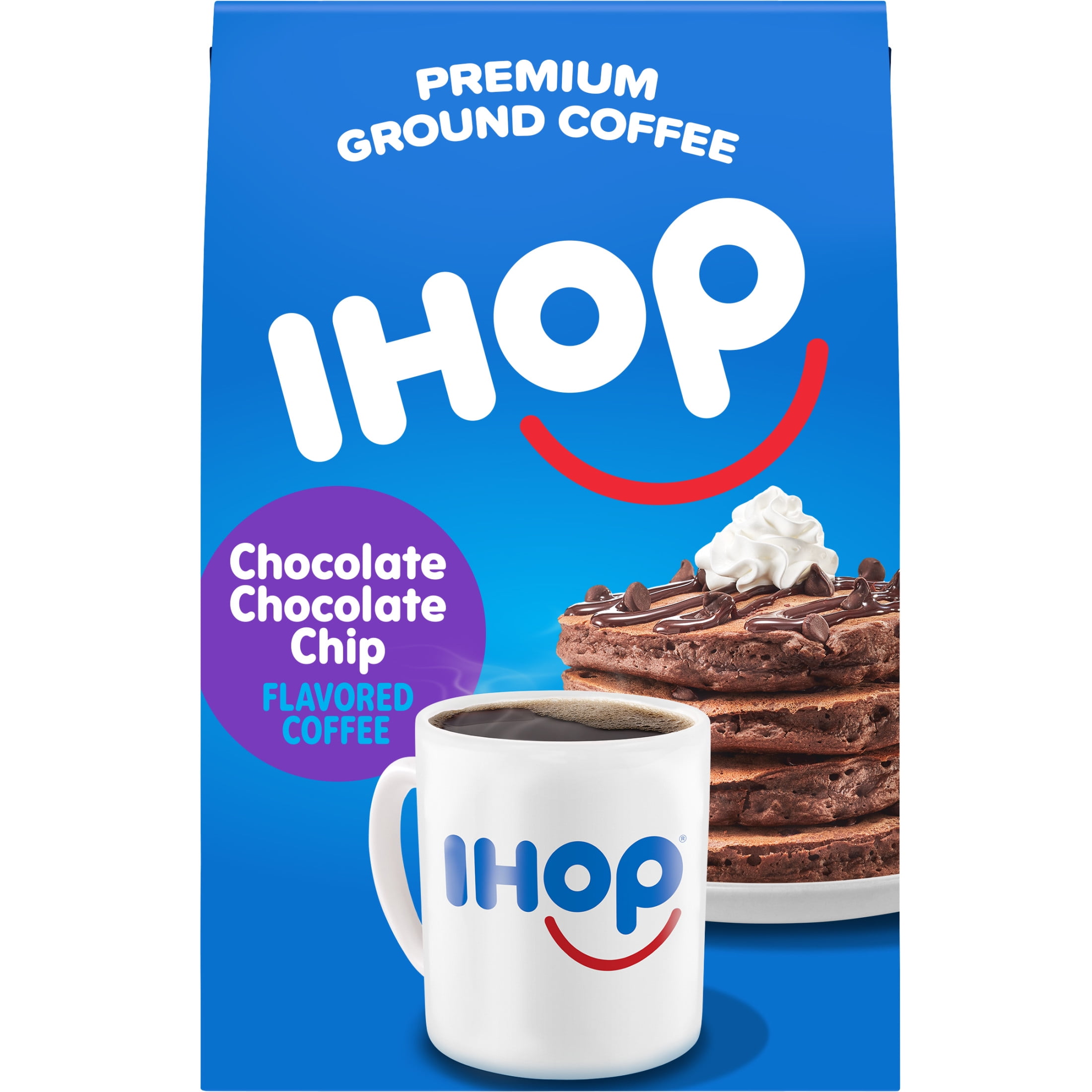 IHOP Chocolate Chocolate Chip Flavored Ground Coffee, 20 oz Bag ...