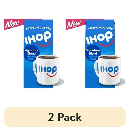 (2 pack) IHOP Medium Roast Signature Blend Ground Coffee, 12 oz Bag ...