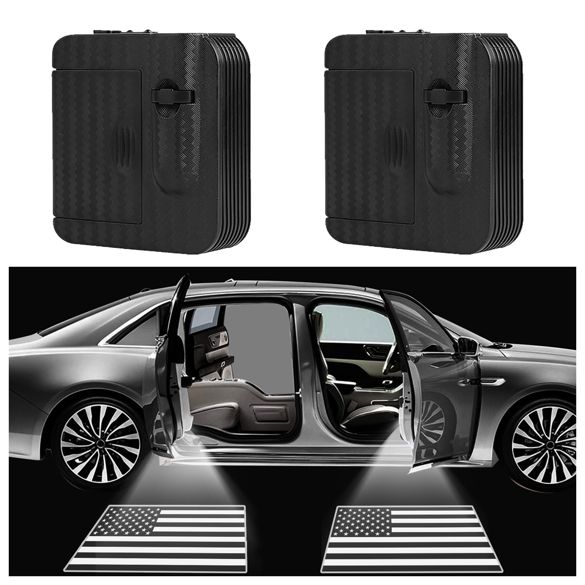 IHOTDER 2PCS Car Door Lights Logo Projector,Infrared Sensor HD Car ...