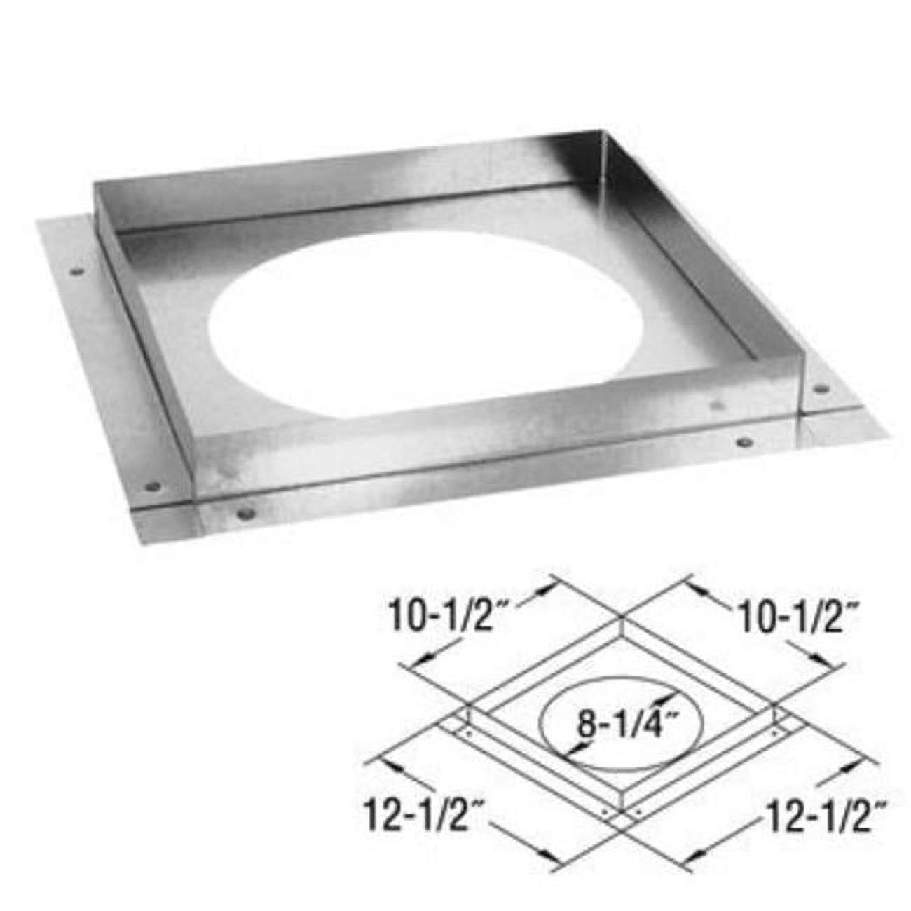 IHP 5 x 8 in. Direct Vent Galvanized Ceiling Firestop Support Plate ...