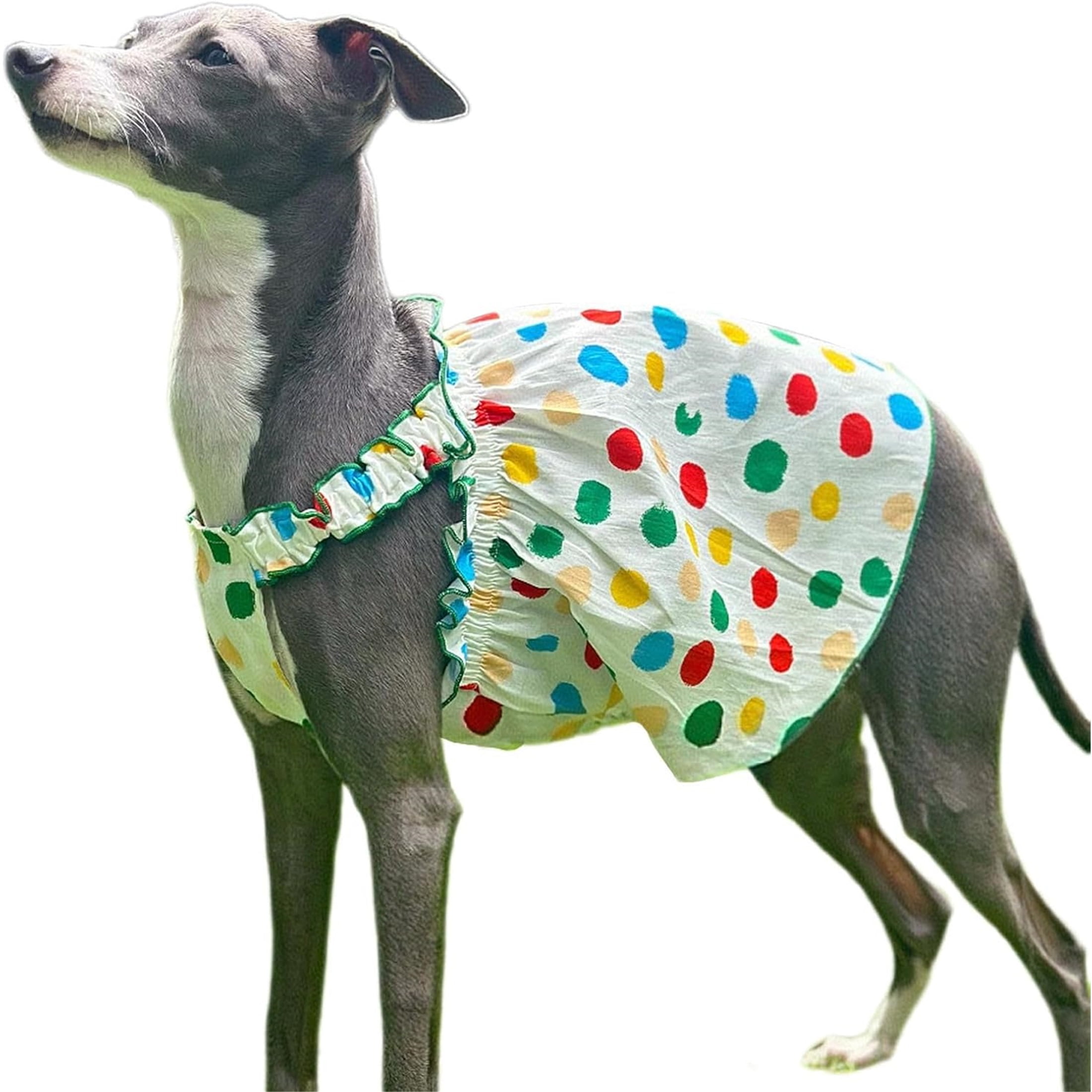 HQREA Dog Dresses for Large Dogs Girls Colorful Polka Dot Suspender ...