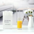 IHXORA 300 Pcs Disposable Flexible Straws, Food Grade Plastic ...