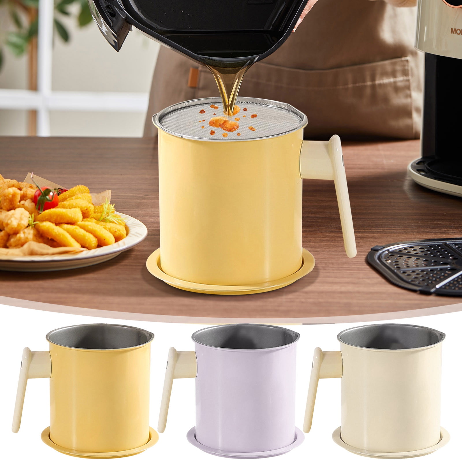 IHXORA Multifunctional Oil Filter Pitcher, Strainer Container, 1.4l ...