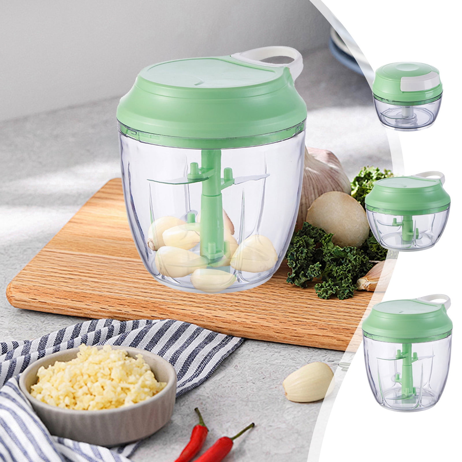 IHXORA Plastic Garlic Chopper, Manual Garlic Press and Masher, Easy ...