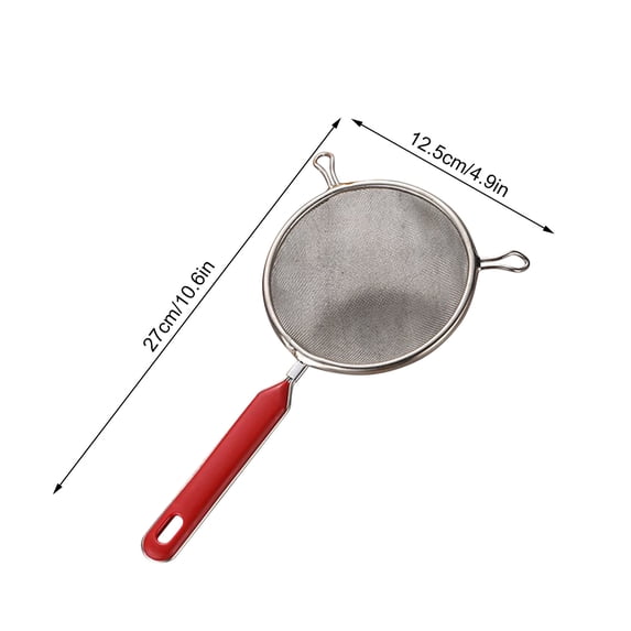 IHXORA Stainless Steel Double Ear Handheld Filter Sieve, Flour Sifter ...