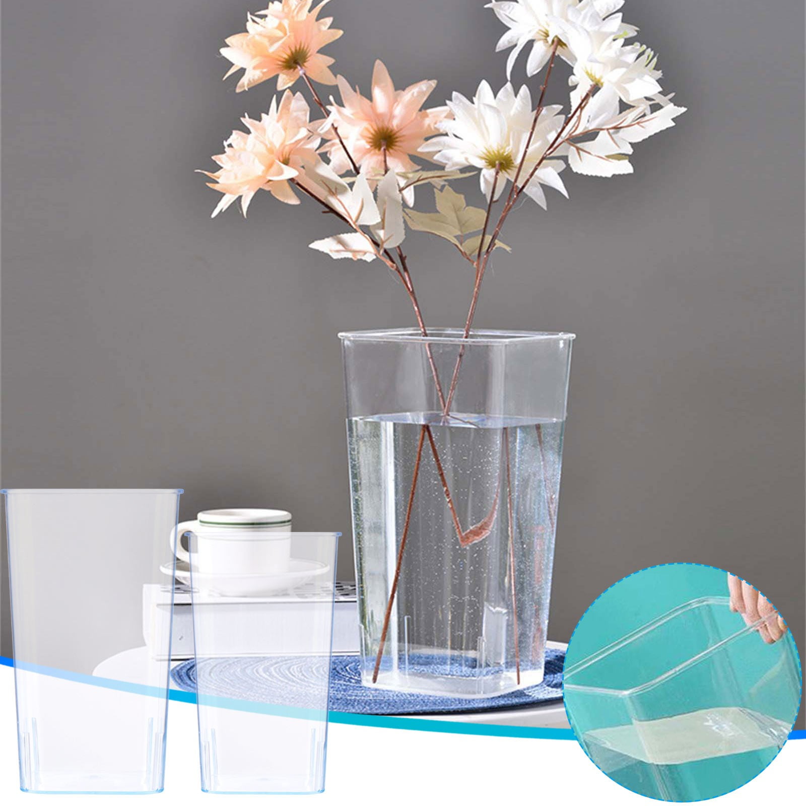 IHXORA Transparent Acrylic Flower Barrel, Flower Tube, Vase, for Flower ...