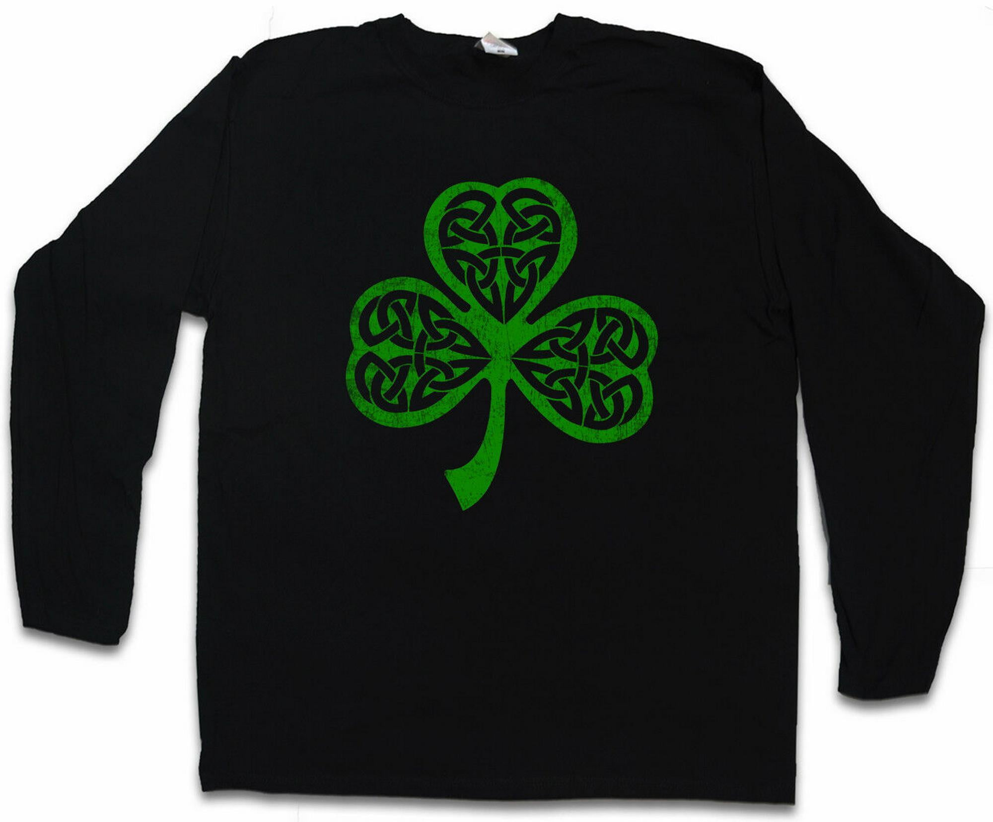 II LONG SLEEVE T-SHIRT Cloverleaf Ireland Runes Rune - Walmart.com
