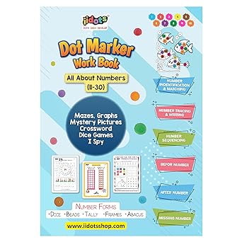 IIDOTS All About Numbers - A Mathematical Book Providing Number Sequences, After & Before ...