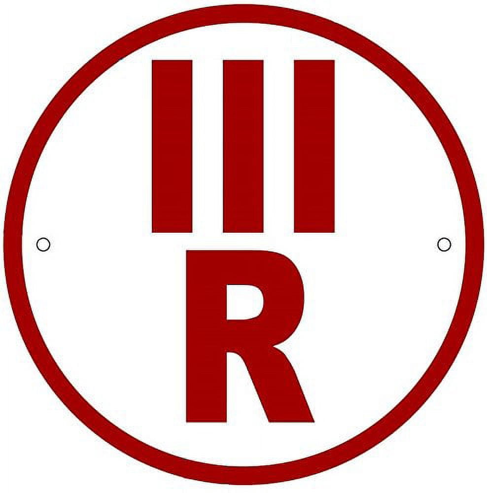 III-R Floor Truss Circular Sign (WHITE ,Reflective Aluminum ,HEAVY DUTY ...