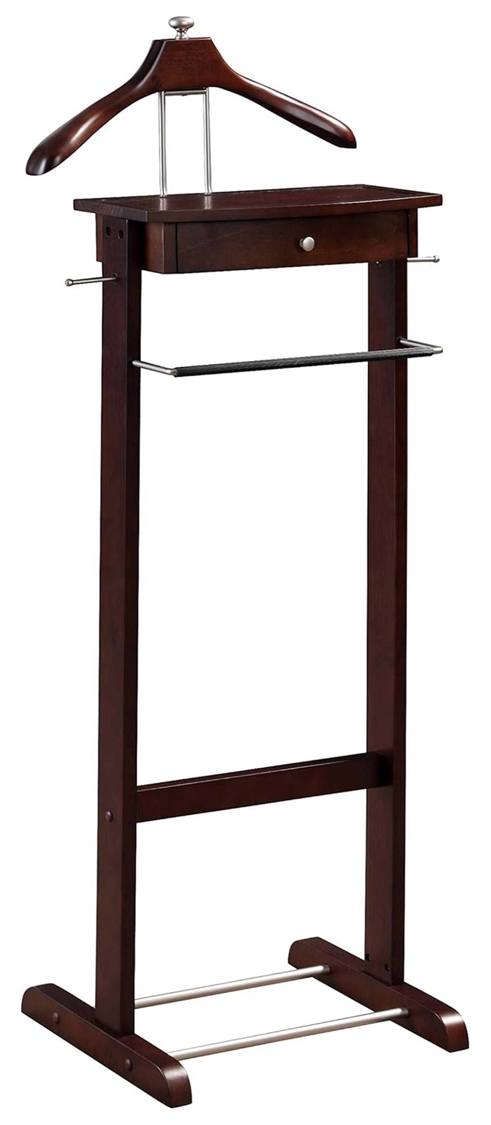 III Valet Stand with Drawer, Contour Hanger, Trouser Bar, Tie & Belt ...