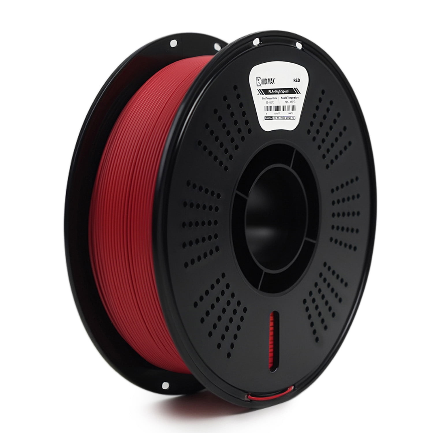 IIID MAX HS PLA PLUS Filament (Red), 1.75mm 3D Printer PLA+ Filament ...