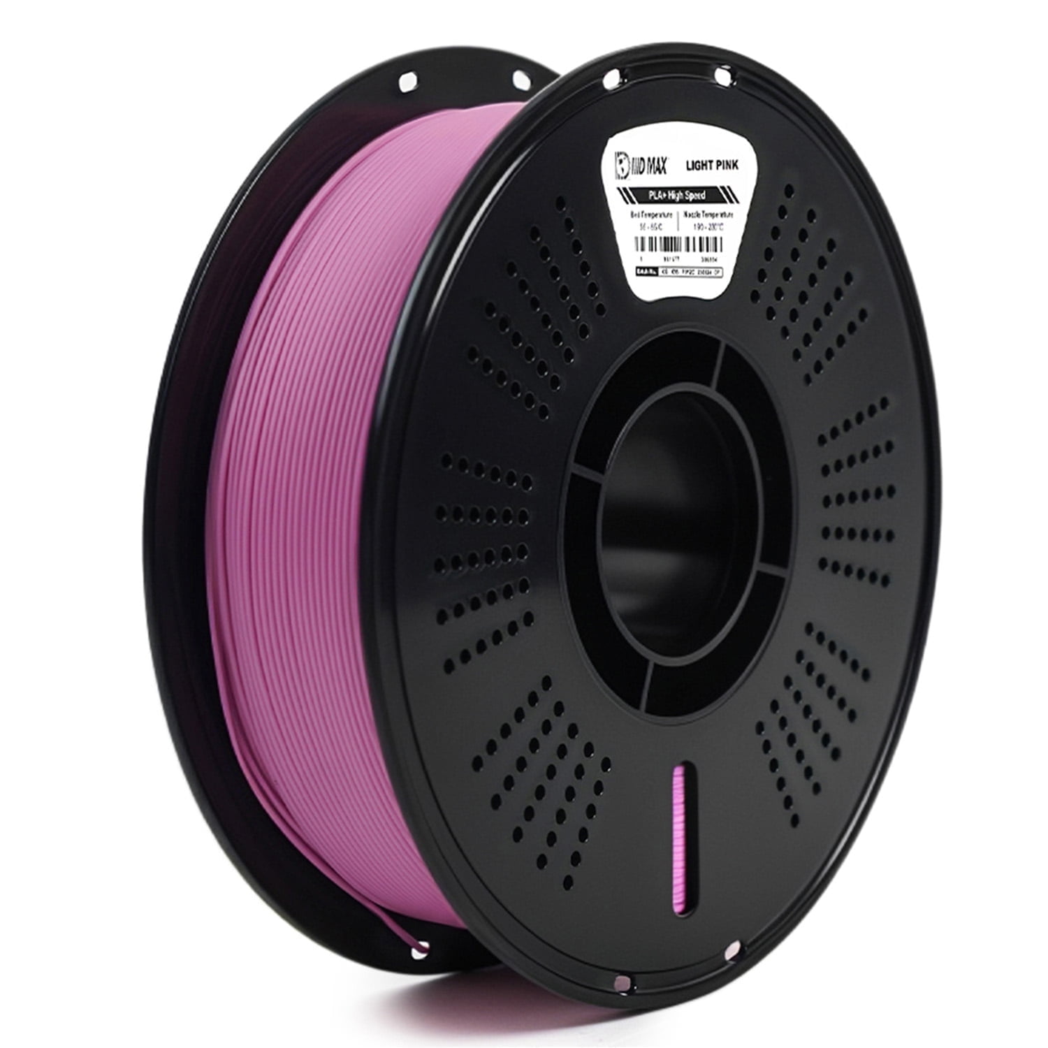 IIID MAX HS PLA PLUS Filament (Light Pink), 1.75mm 3D Printer PLA+ ...