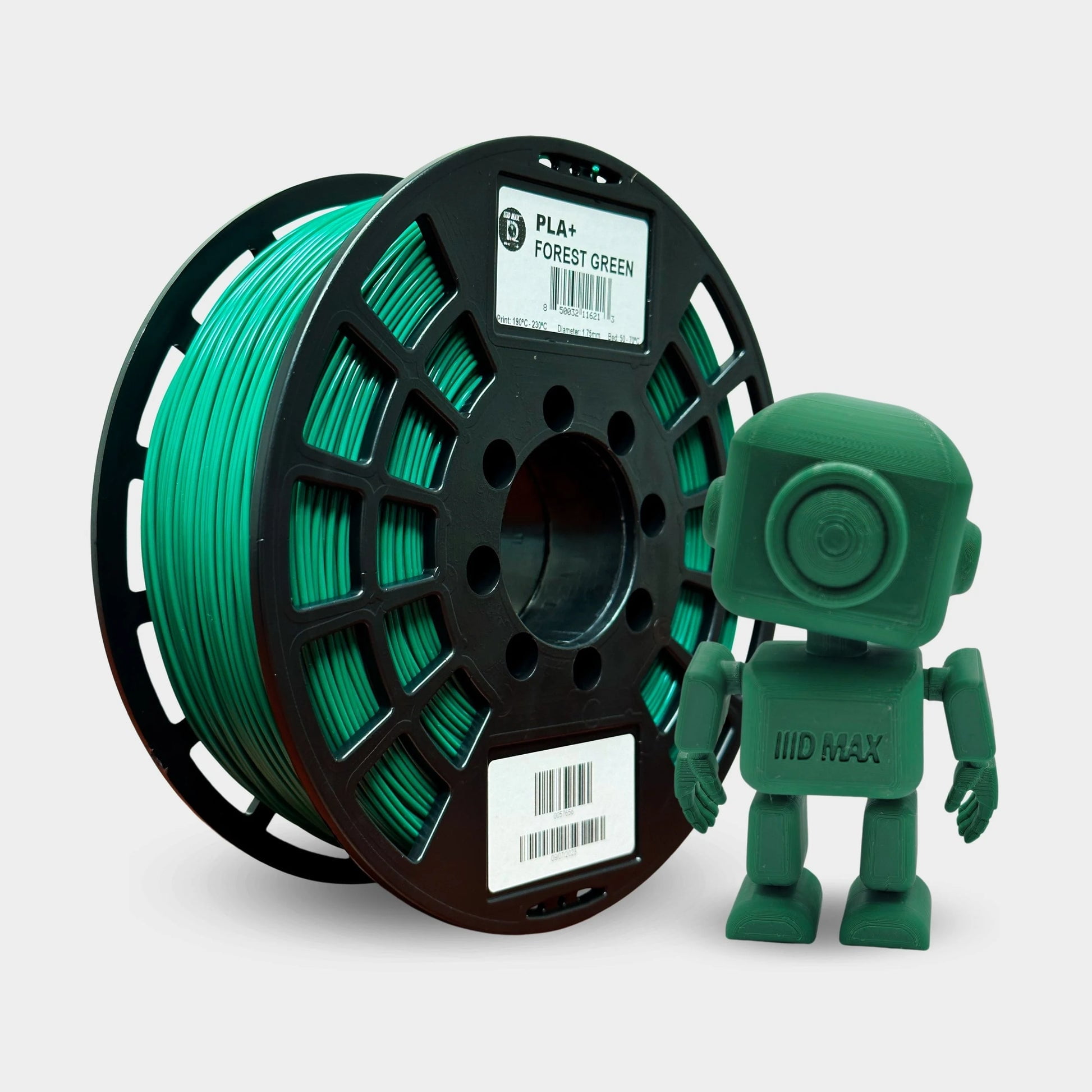 IIID MAX PLA Plus Filament (Forest Green), 1.75mm 3D Printer PLA+ ...