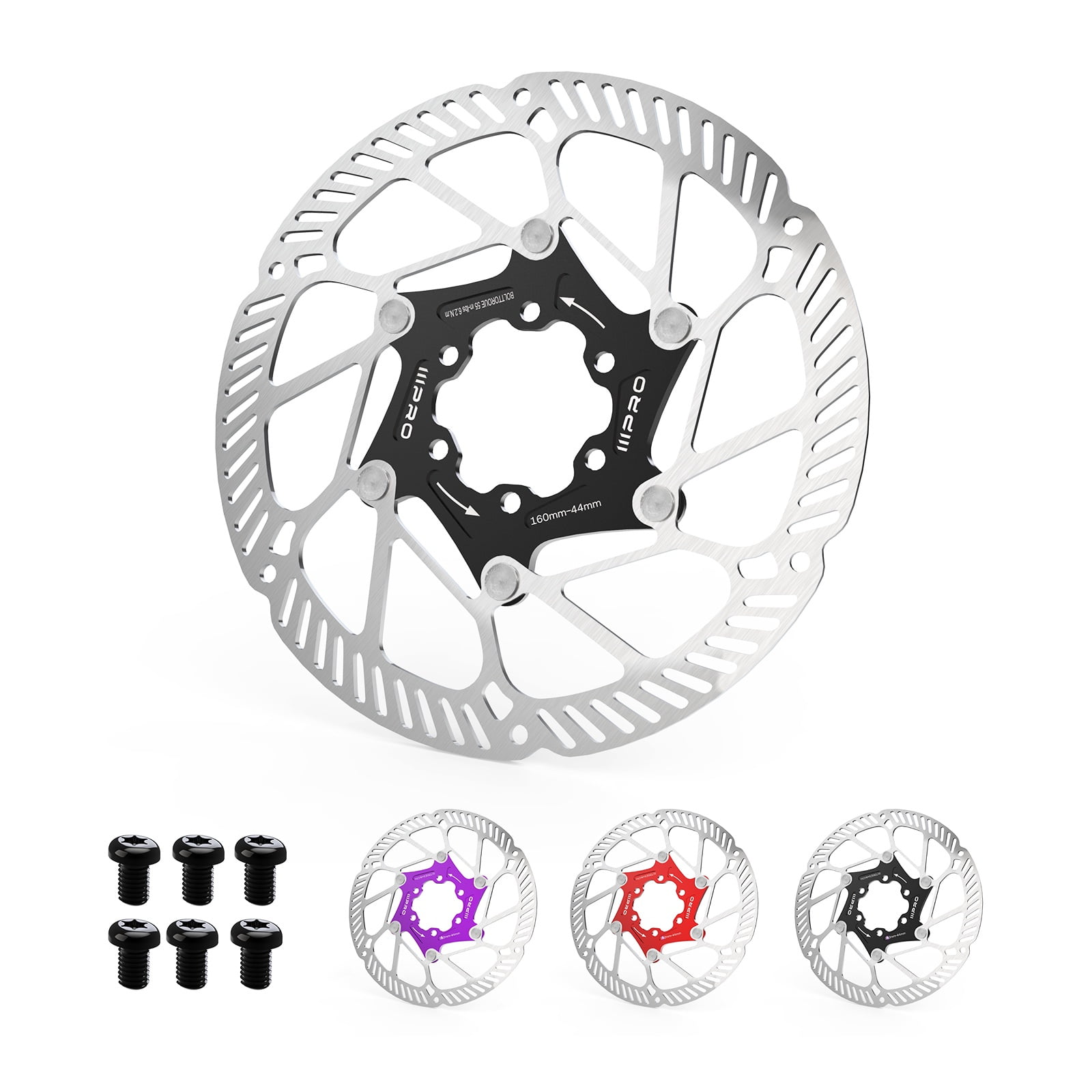 IIIPRO A2 140mm 160mm 180mm 203mm Floating Bike Disc Brake Rotor with 6 ...