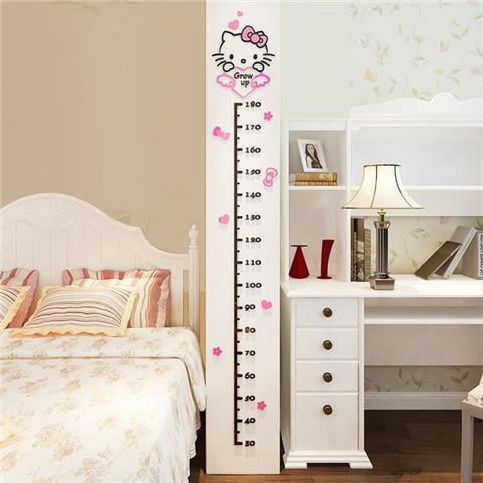 IIO Hello Kitty acrylic 3D stereo wall stickers pink set measuring ...