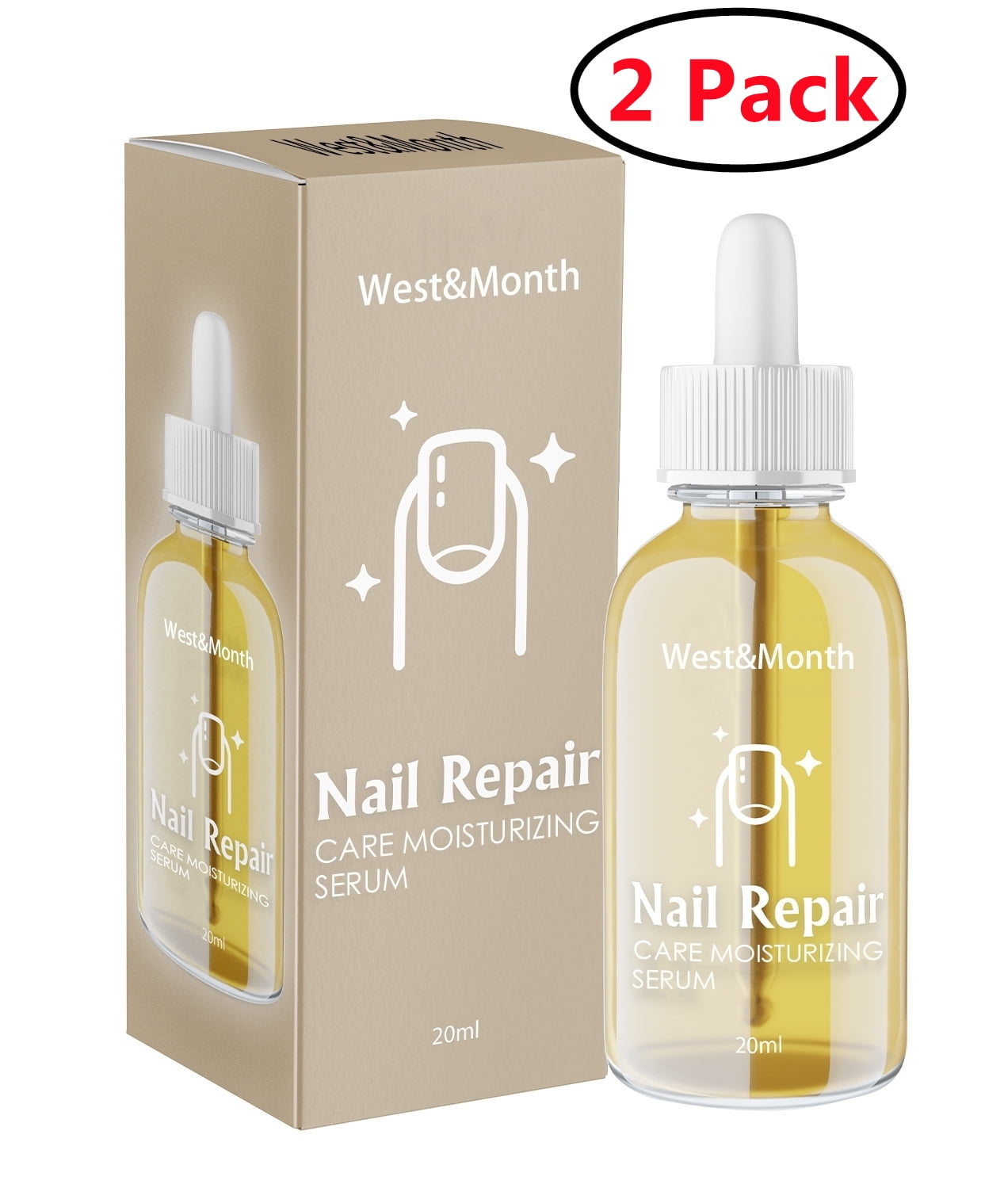 IIRich 2 Pack Nail Repair Serum, Fungus Treatment For Toenail Or ...