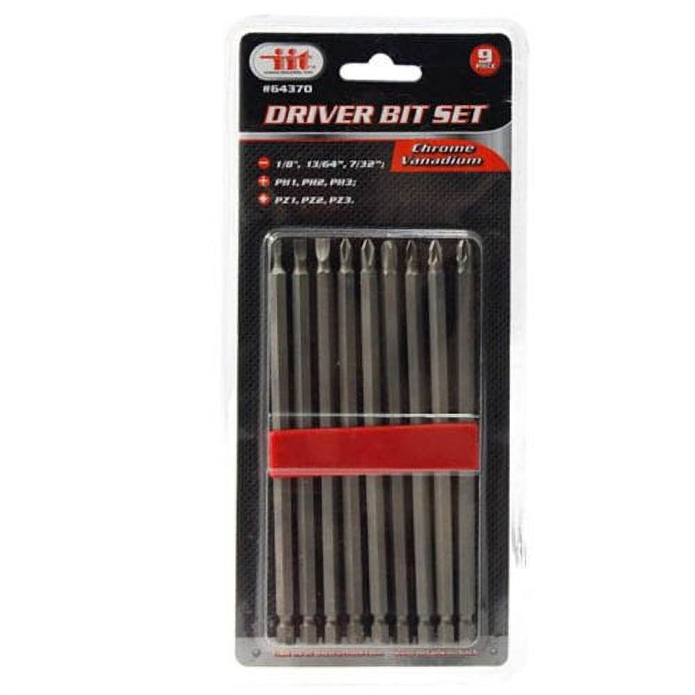 IIT 64370 6-Inch Power Driver Bit Set, 9-Piece - Walmart.com