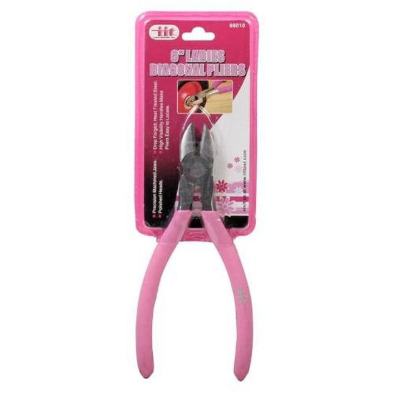 IIT 88010 Ladies Pink 6-Inch Diagonal Pliers - Walmart.com