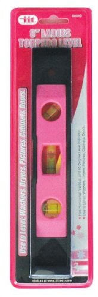 IIT 9" Pink Torpedo Level, Ergonomic, for Leveling Appliances & Doors ...