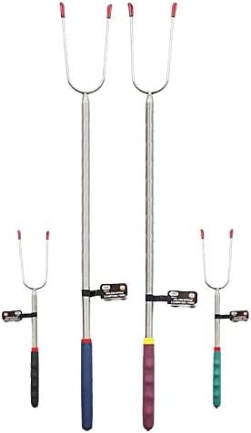 IIT Pack of 4 Marshmallow Roasting Sticks, Smores Sticks for Fire Pit ...