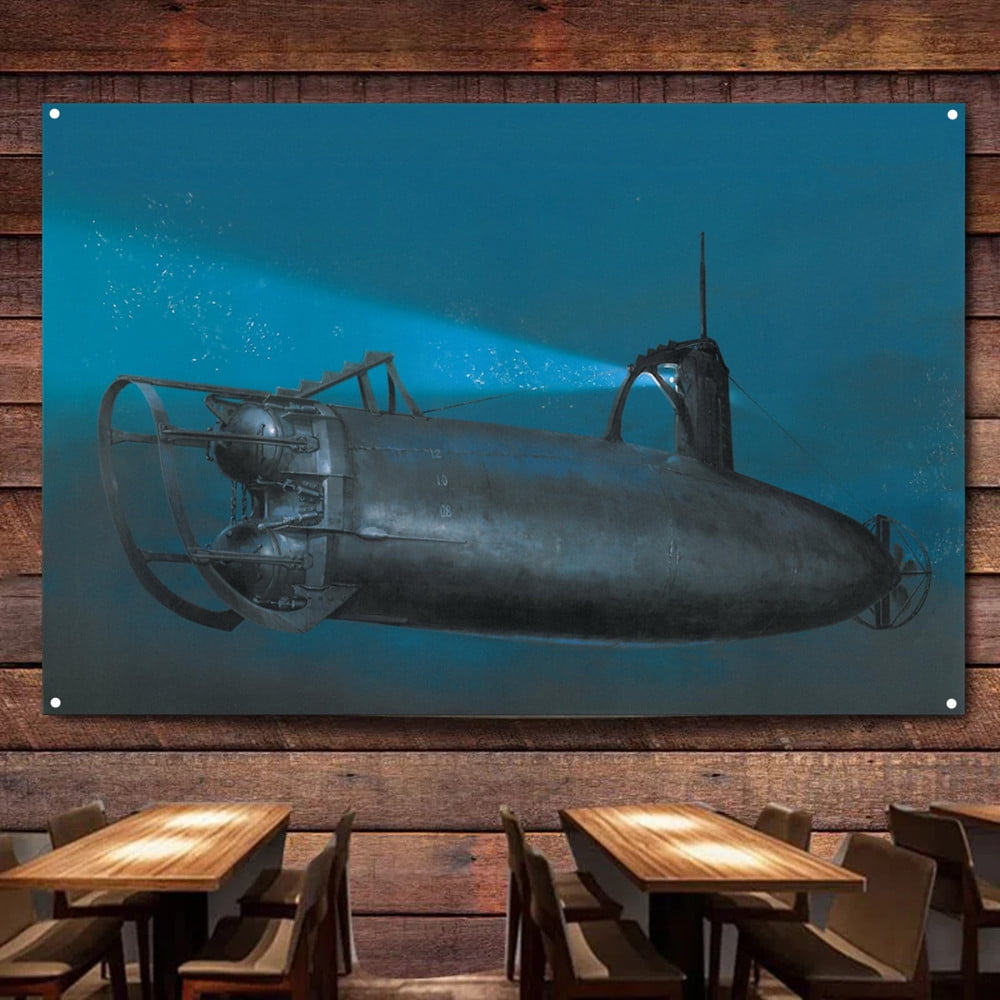 IJN Midget Submarine A-Target Type A Posters & Prints Tapestry Navy ...