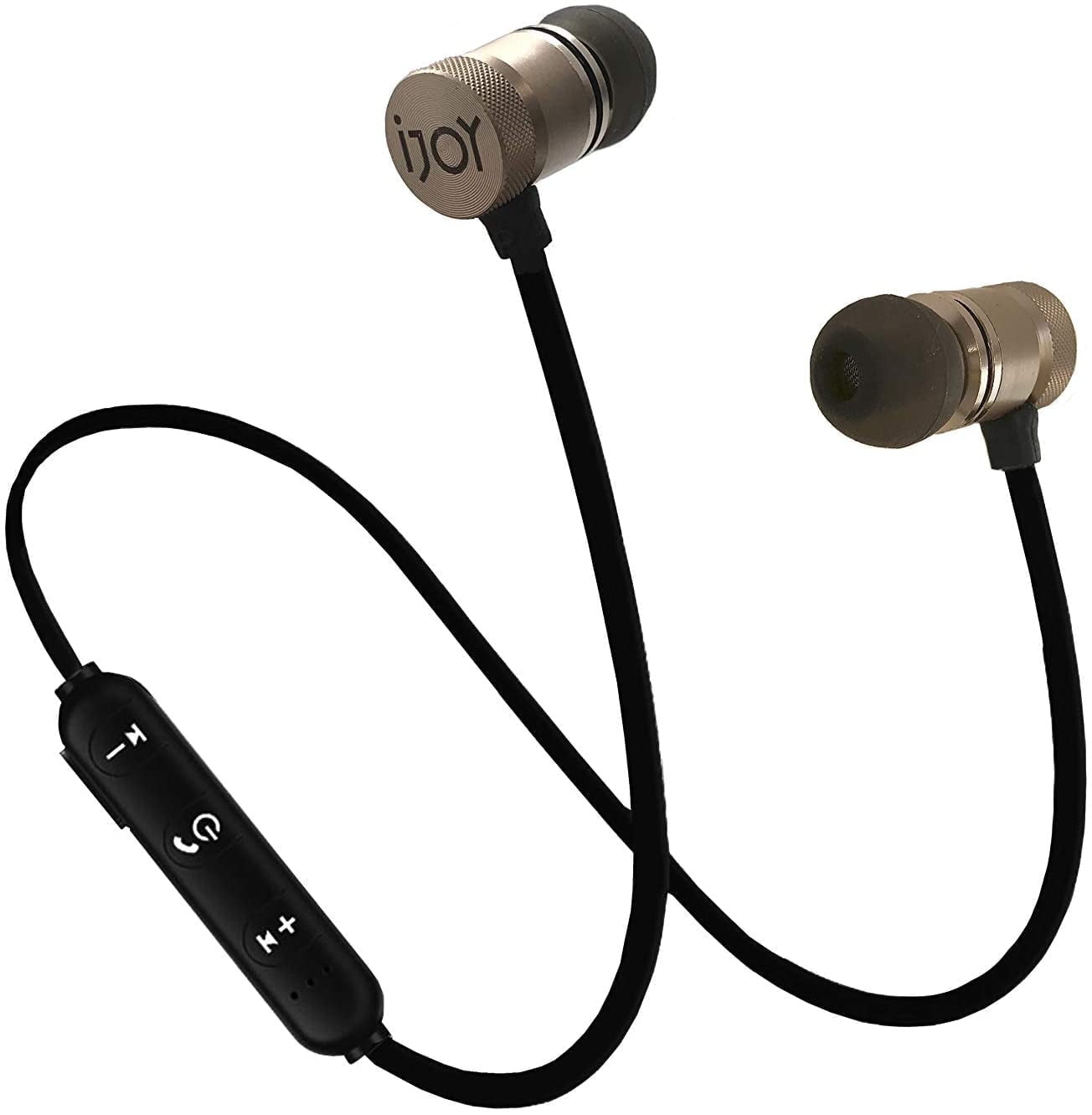 iJoy Bluetooth Wireless Sport Earbuds IPX4 Sweatproof Sport Headphones ...