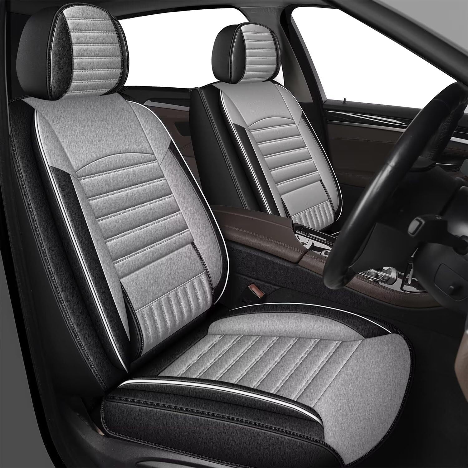 LAONNVIR Car Seat Covers Full Set Fit for Kia K5 2021-2024 | Waterproof ...