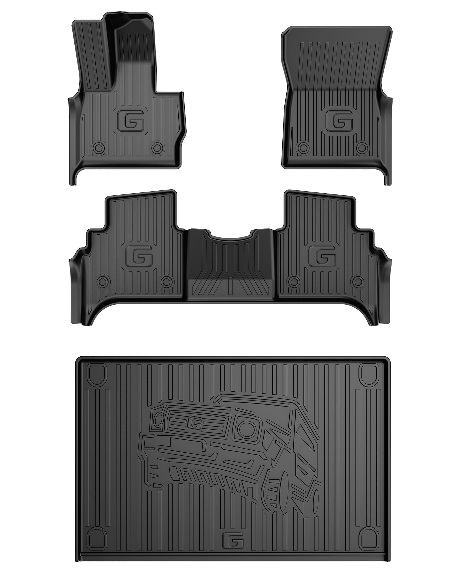 IKABEVEM Original Floor Mats & Trunk Mat for 2019-2024 2025 Mercedes ...
