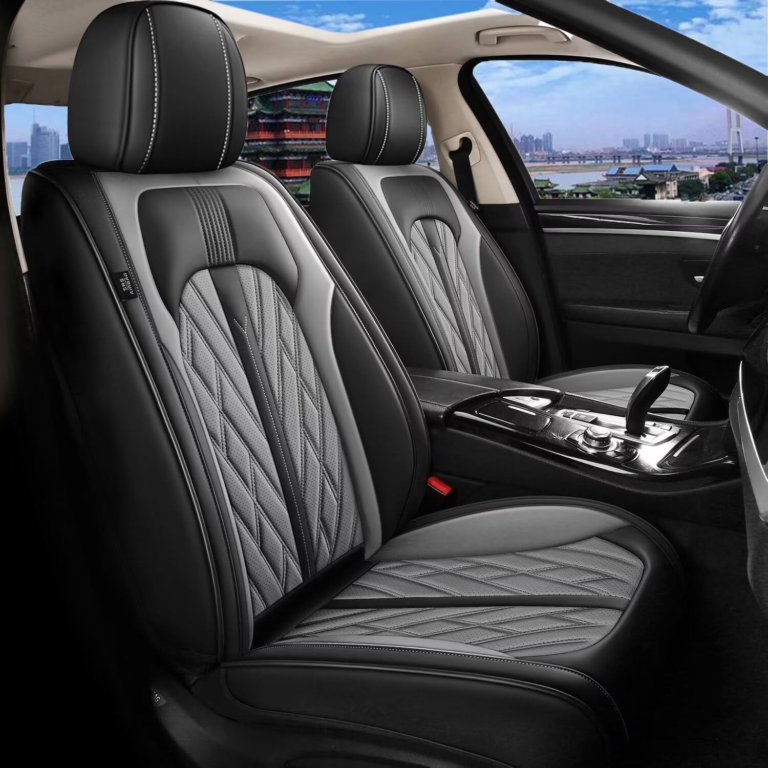 IKABEVEM Seat Covers Custom Fit for Ford F150 2009-2024 2025 - F250 ...