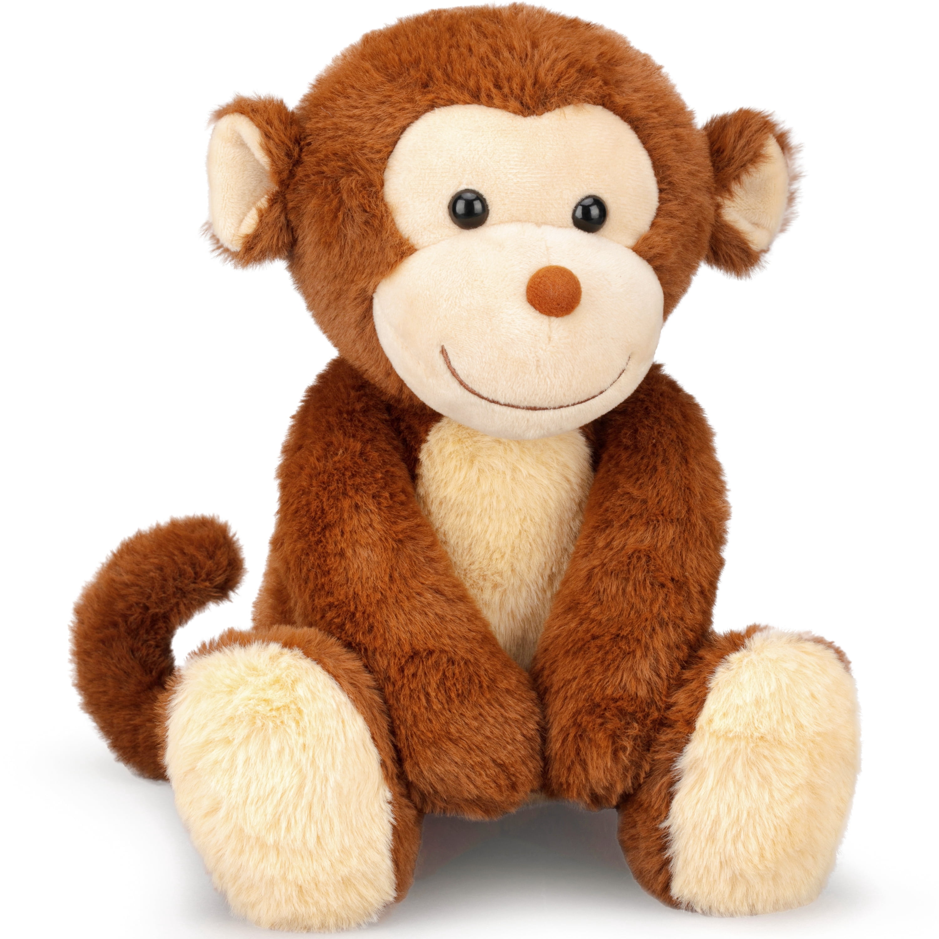 IKASA Monkey Stuffed Animal, 12.5", Plush Cuddly Toy for Kids & Adults ...