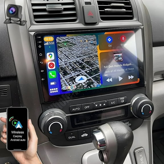 Aotsr Dual 10.1 inch Screen Car Radio for Honda CRV 2023 Android 15 ...