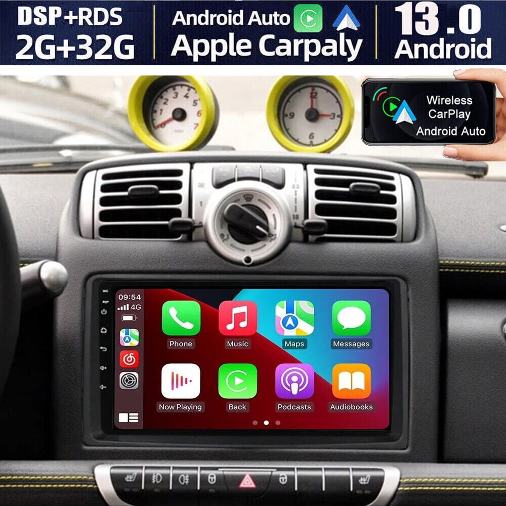 IKASEFU Car Stereo Radio for Benz Smart Fortwo 2005-2010, 9 Inch GPS ...