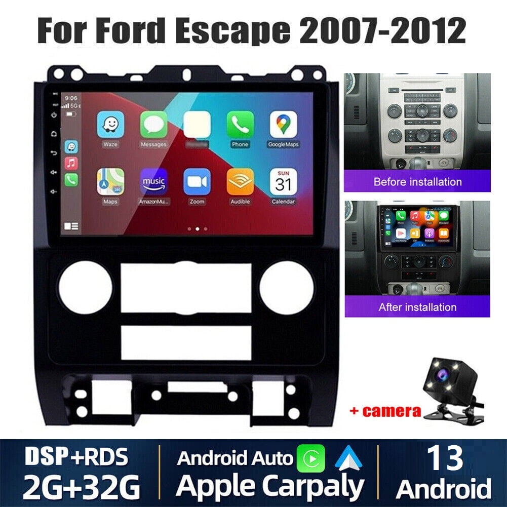 IKASEFU for Ford Escape 2007-2012 Car Radio Stereo with Wireless ...