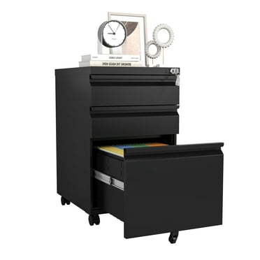 Storex Single-Drawer Mini File Cabinet with Lock, Legal/Letter ...