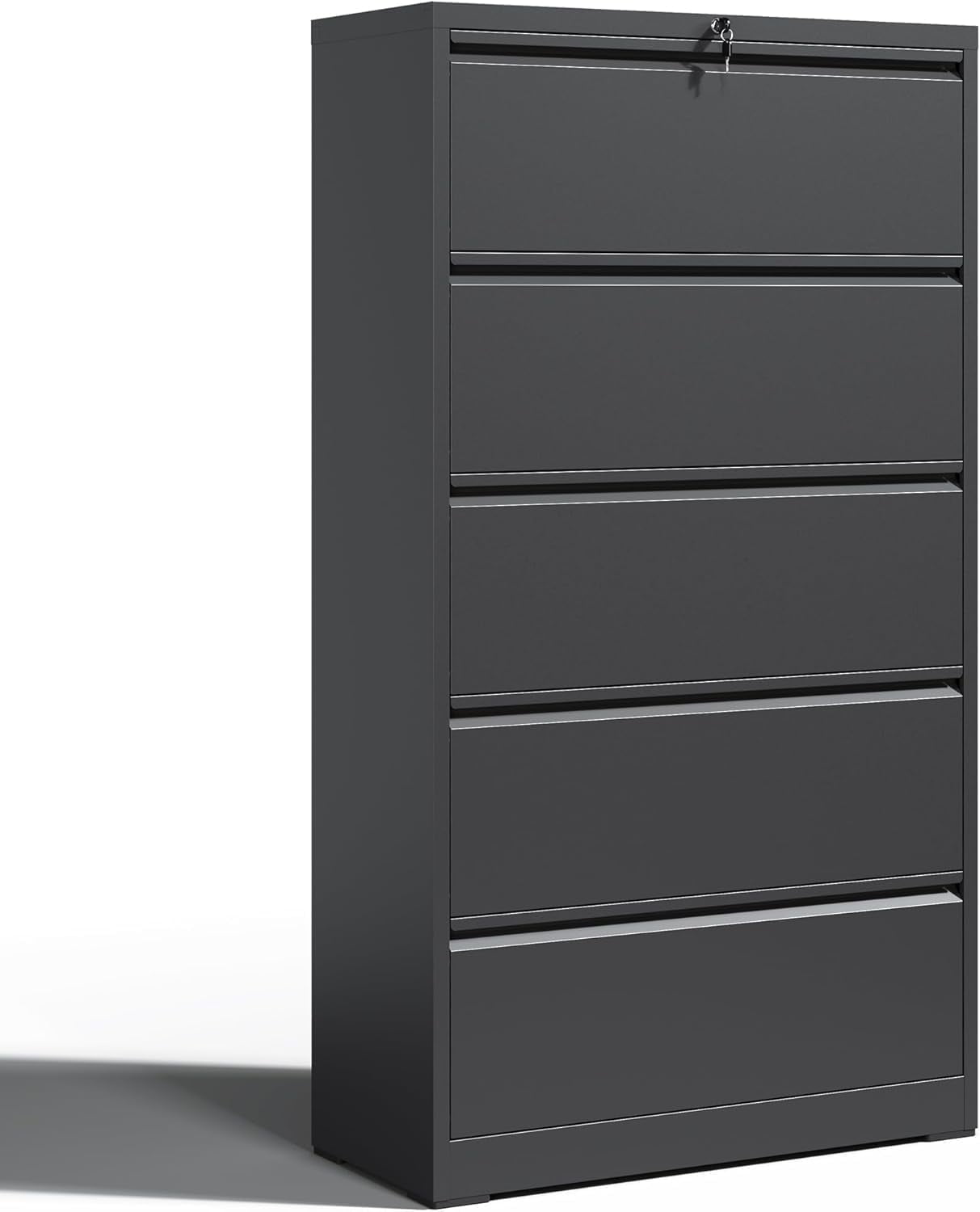IKIMI 5-Drawer Metal File Cabinet Heavy Duty Lateral Filing Storage ...