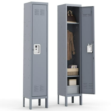 "MIIIKO Metal Locker for Dorm, Staff, 71"" High Steel Storage Cabinet ...