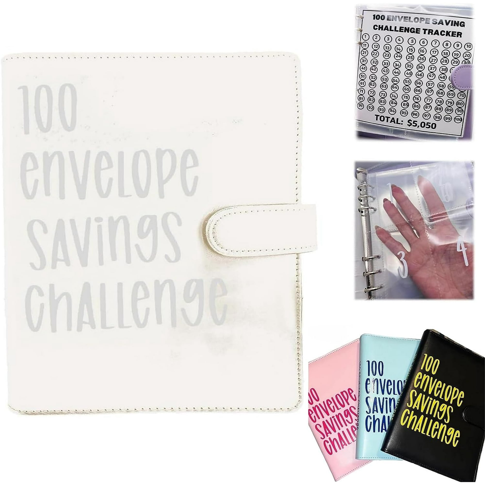 IKOMMI 100 Envelope Challenge Binder, Savings Challenges Binder, Budget ...