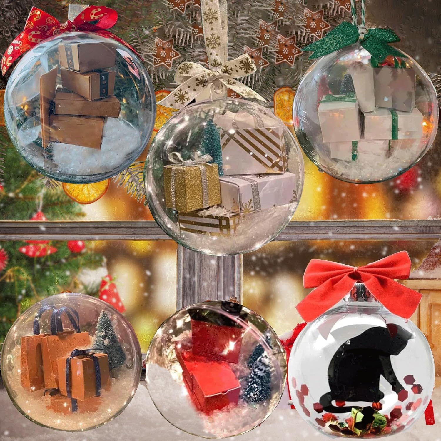 Christmas Decorations Decorative Balls 24PCS Christmas Tree Ornament ...