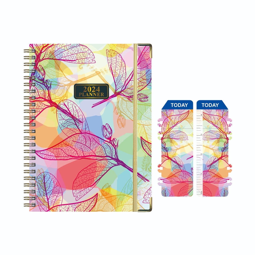 IKOMMI Daily Calendar Planner Notebook 2024 Weekly Monthly Office ...