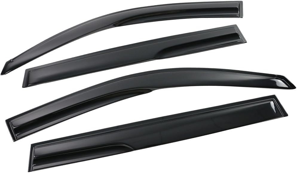 IKON MOTORSPORTS Tape On External Window Visor, Compatible with 2008 ...