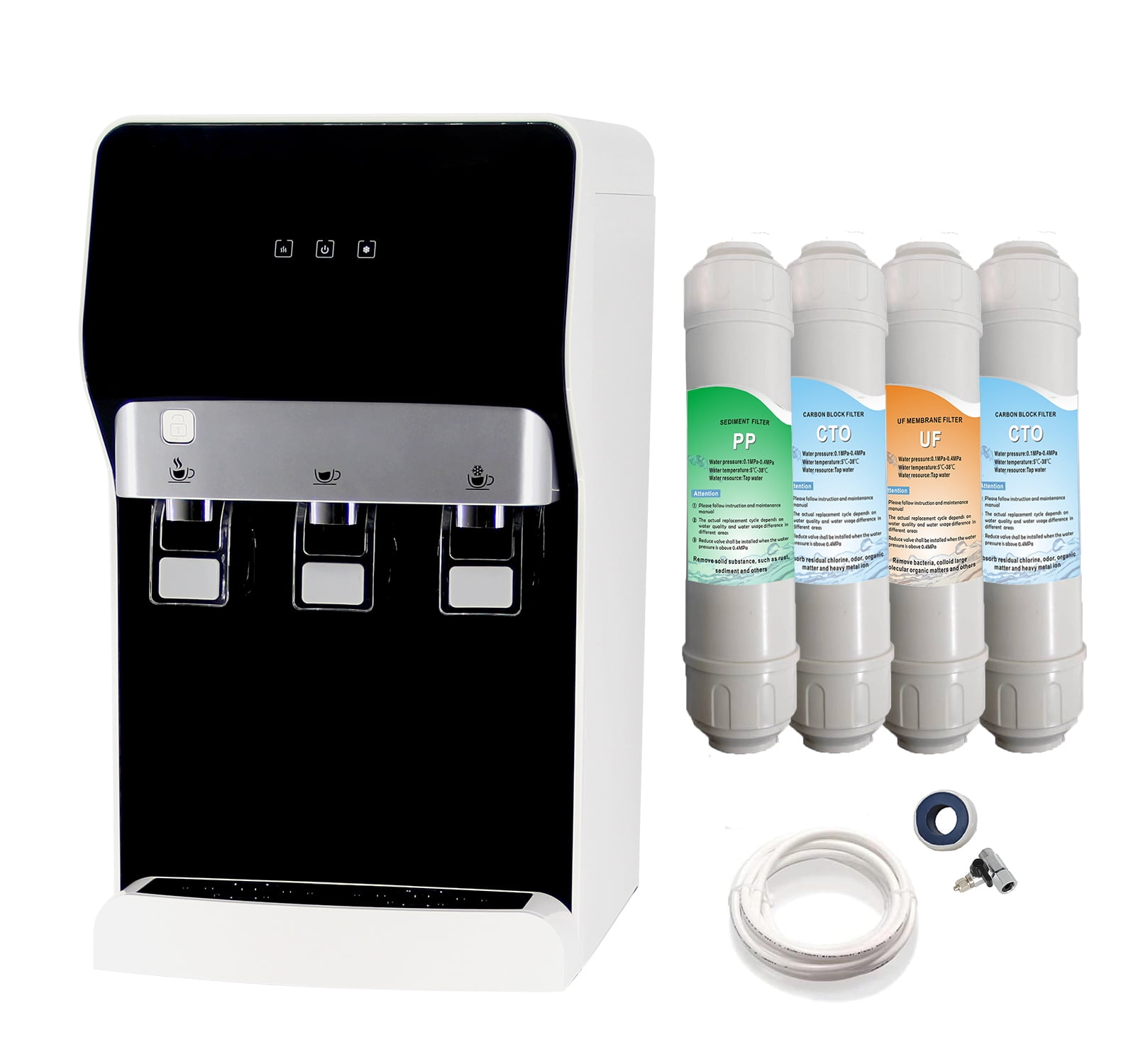 IKT Countertop Bottleless Water Cooler Dispenser Built-in Filtration ...