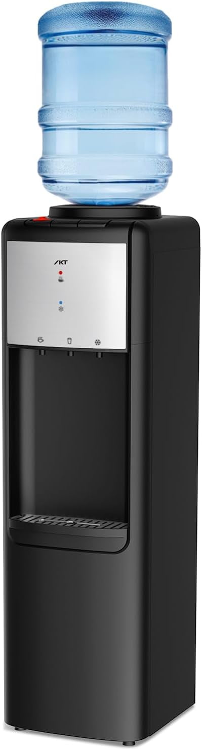 IKT Hot and Cold Top Load Water Cooler Dispenser for 3 or 5 Gallon ...