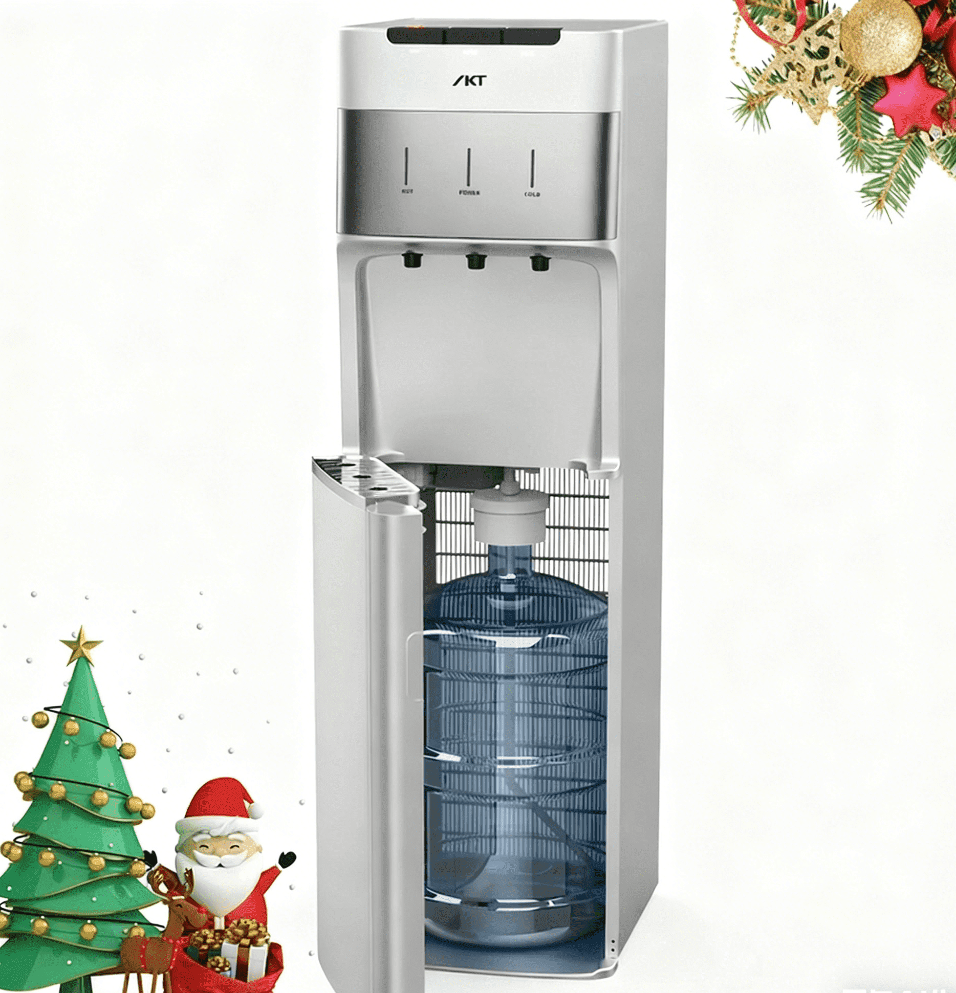 IKT Water Cooler Bottom Load Self Cleaning for 3 or 5 Gallons，3 ...