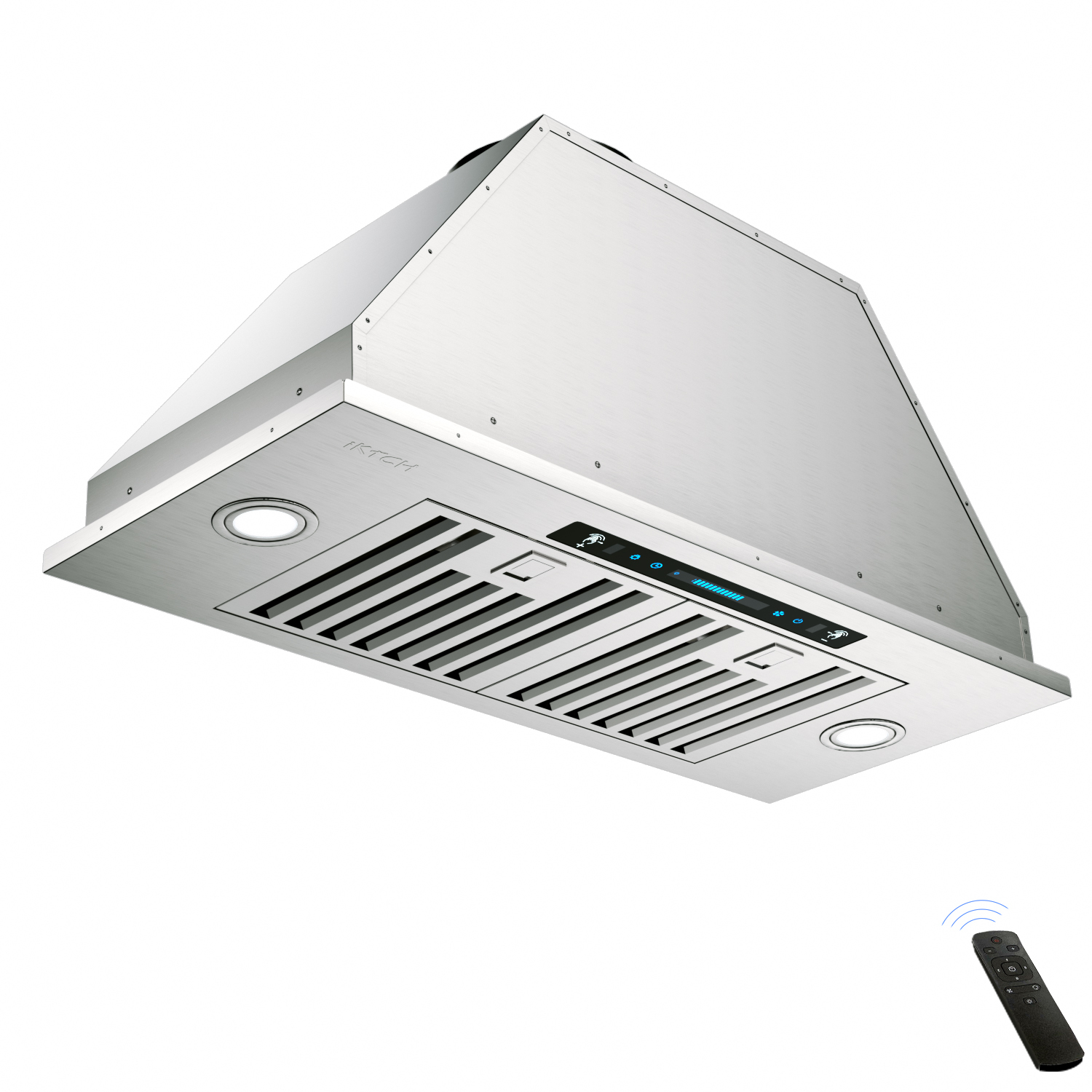 VEVOR Insert Range Hood, 900CFM 4-Speed, 36 Inch Stainless Steel Built ...