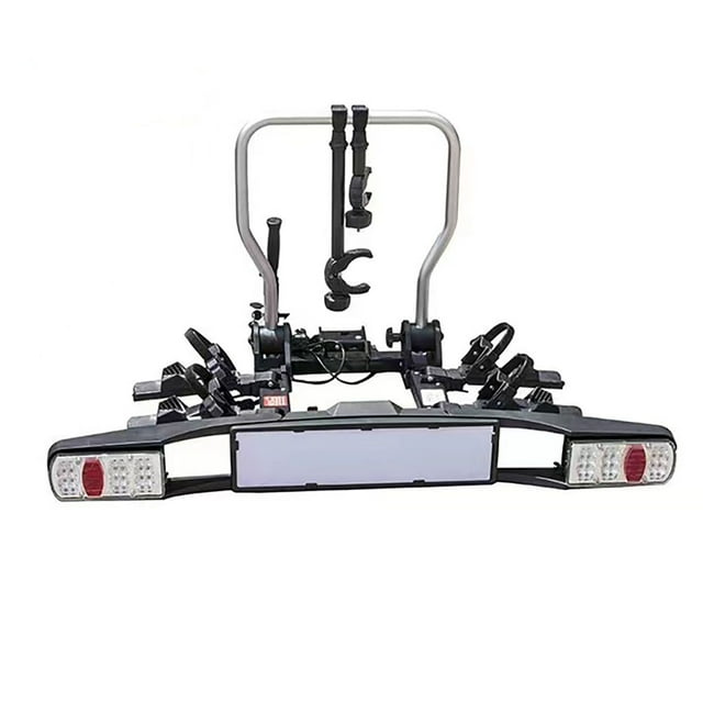 IKURAM 2 Bike Rack Foldable Rack with License Plate Frame, Turn Signal ...