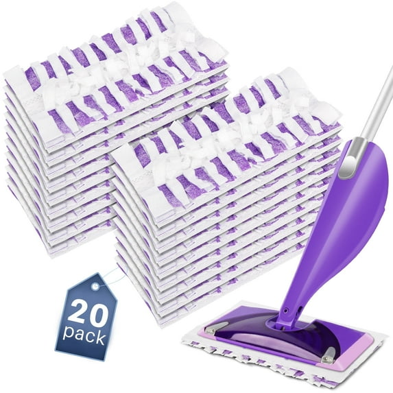 ILAVCLEAN Disposable Mopping Wet Pads Refills 20 Pack for SwifferWet ...